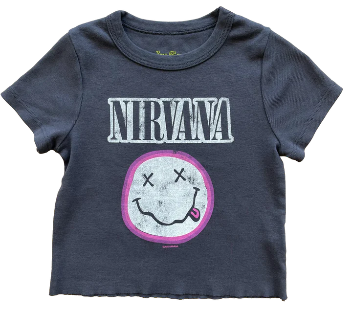 GIRLS NIRVANA SMILEY T-SHIRT – Kitson LA