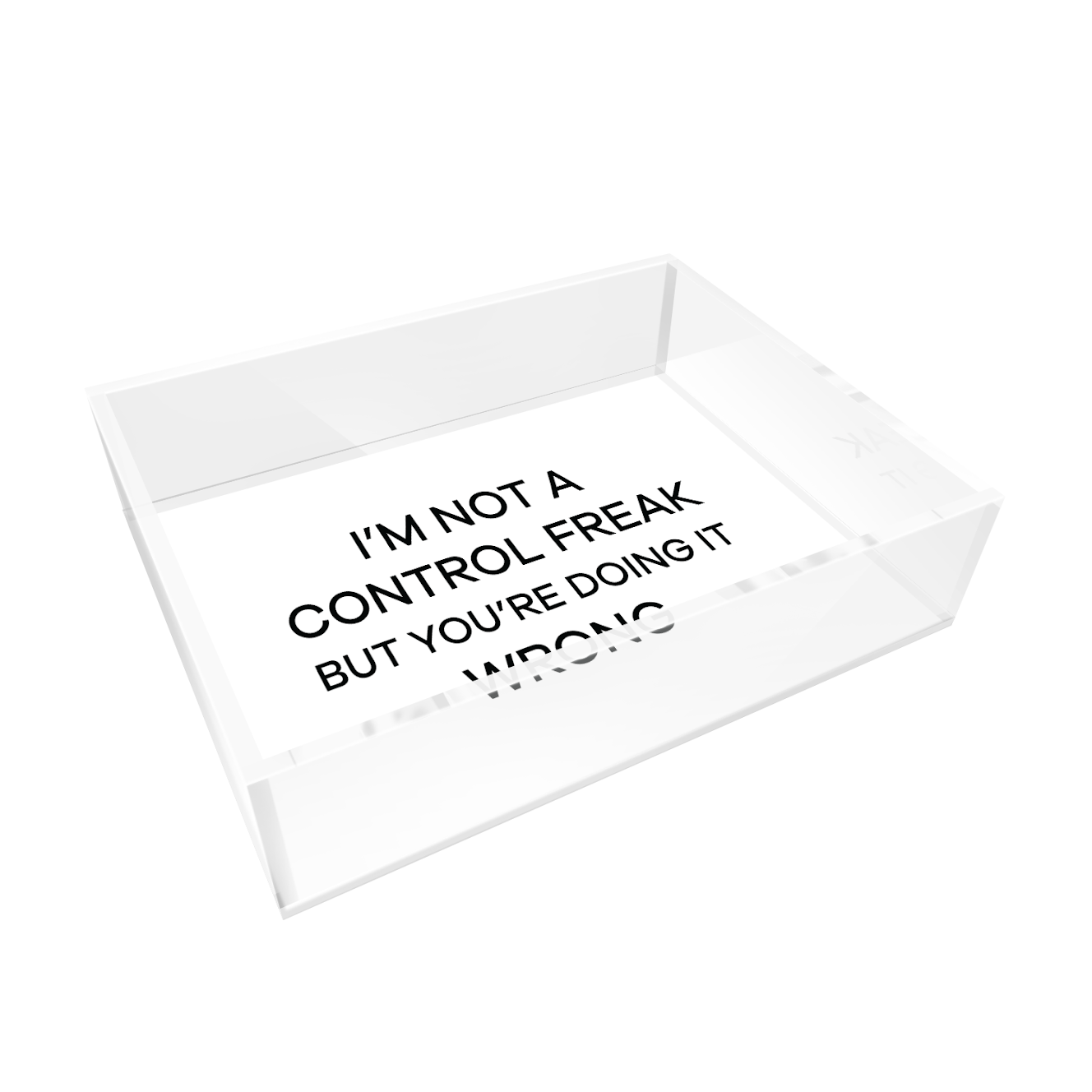CONTROL FREAK ACRYLIC TRAY – Kitson LA