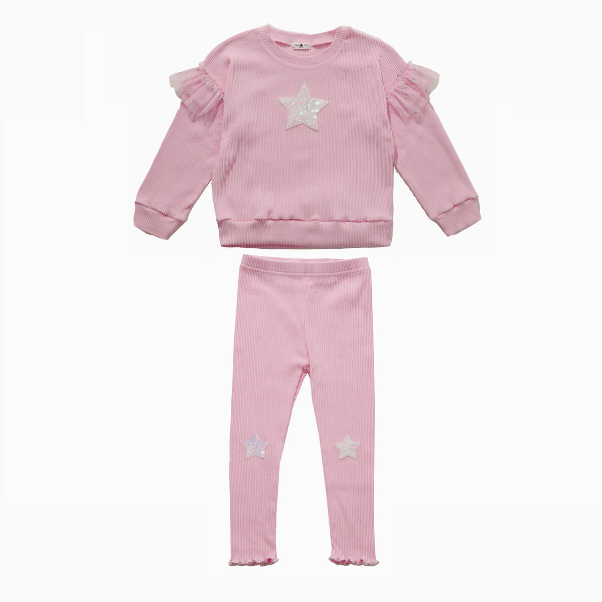 GIRLS PINK STAR SWEATSHIRT SET – Kitson LA