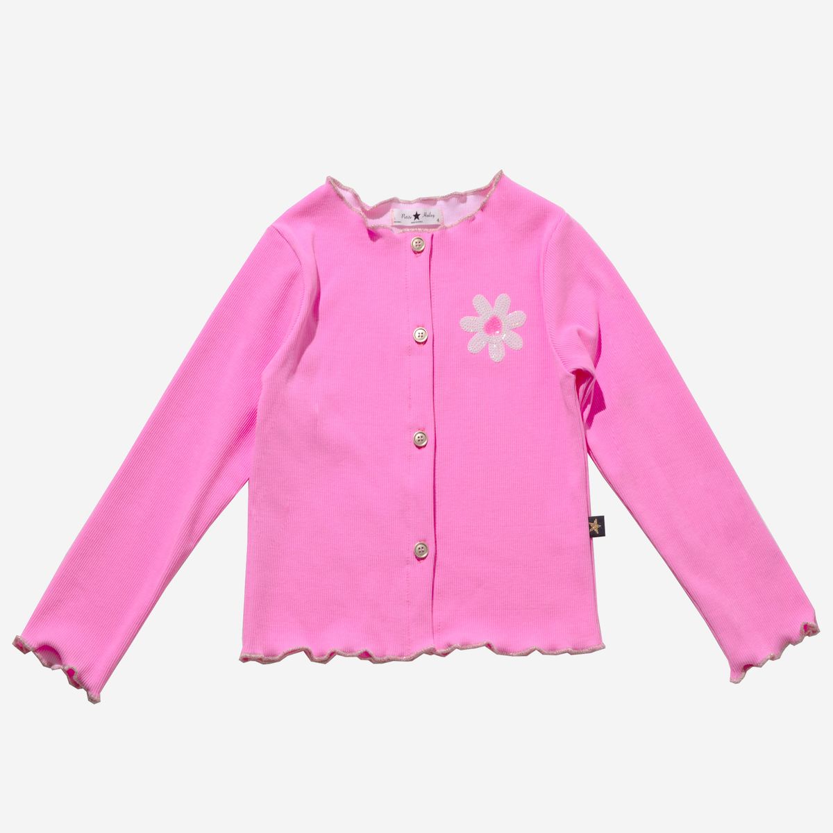 GIRLS PINK FLOWER CARDIGAN – Kitson LA