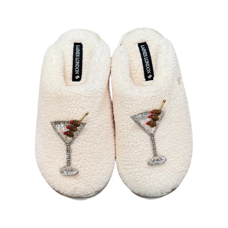 CREAM MARTINI SLIPPERS – Kitson LA