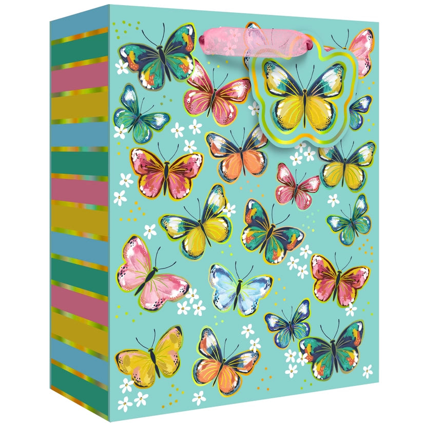 COLORFUL BUTTERFLIES MEDIUM GIFT BAG – Kitson LA