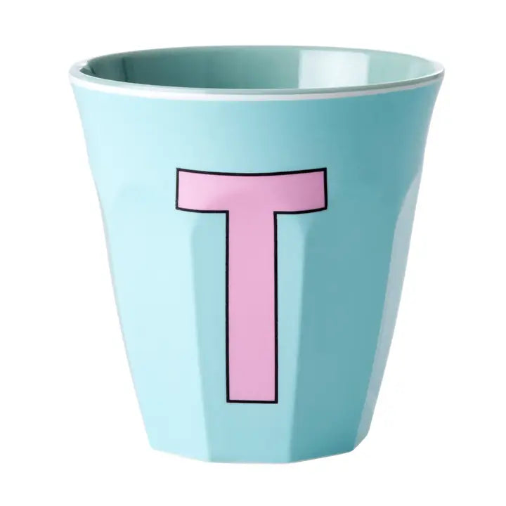 T INITIAL LIGHT BLUE CUP – Kitson LA