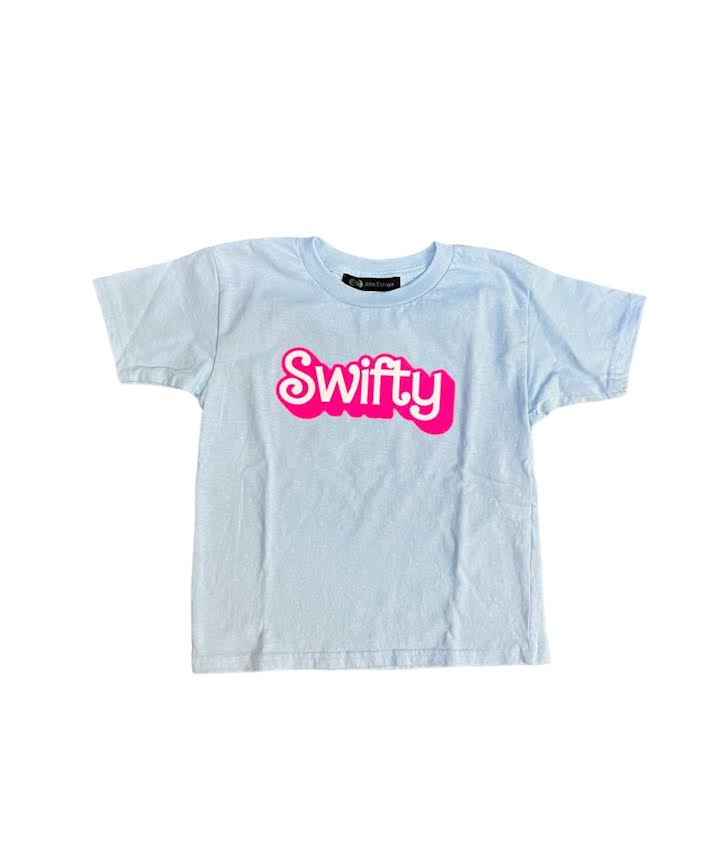 GIRLS SWIFTY LIGHT BLUE T-SHIRT – Kitson LA