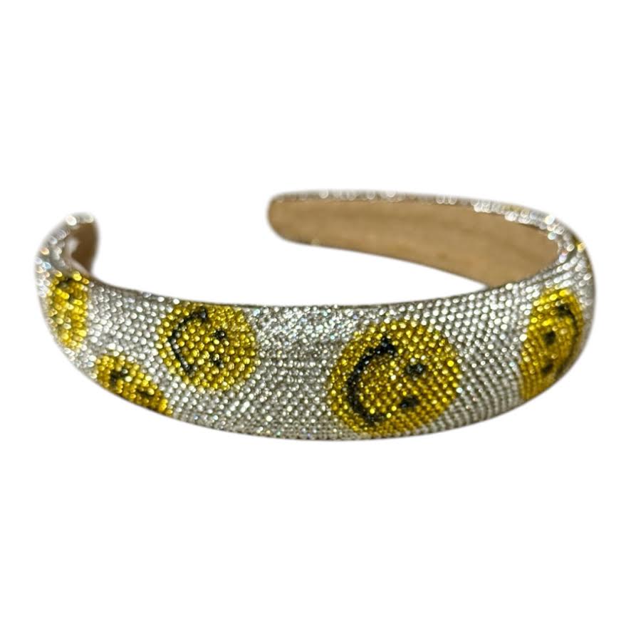 YELLOW GLITZY GIGGLE HEADBAND – Kitson LA