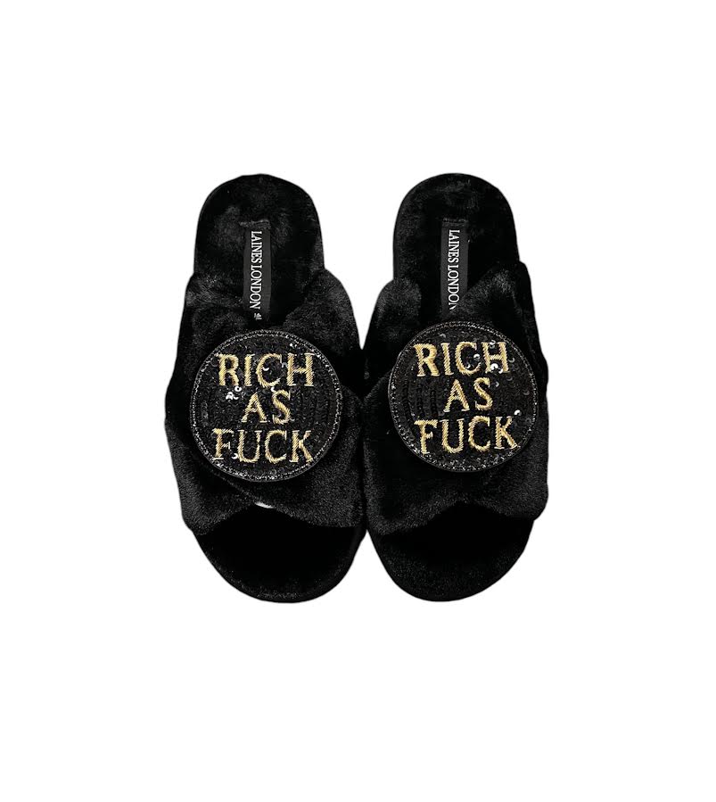 RICH AS FUCK SLIPPERS – Kitson LA