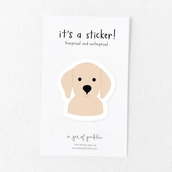 YELLOW LAB STICKER – Kitson LA
