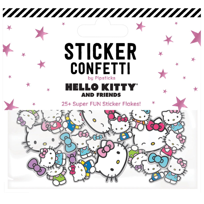 HELLO KITTY COLOR ME HAPPY STICKER CONFETTI – Kitson LA