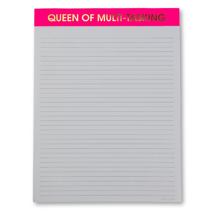 QUEEN OF MULTI-TASKING LARGE MEMO NOTEPAD – Kitson LA