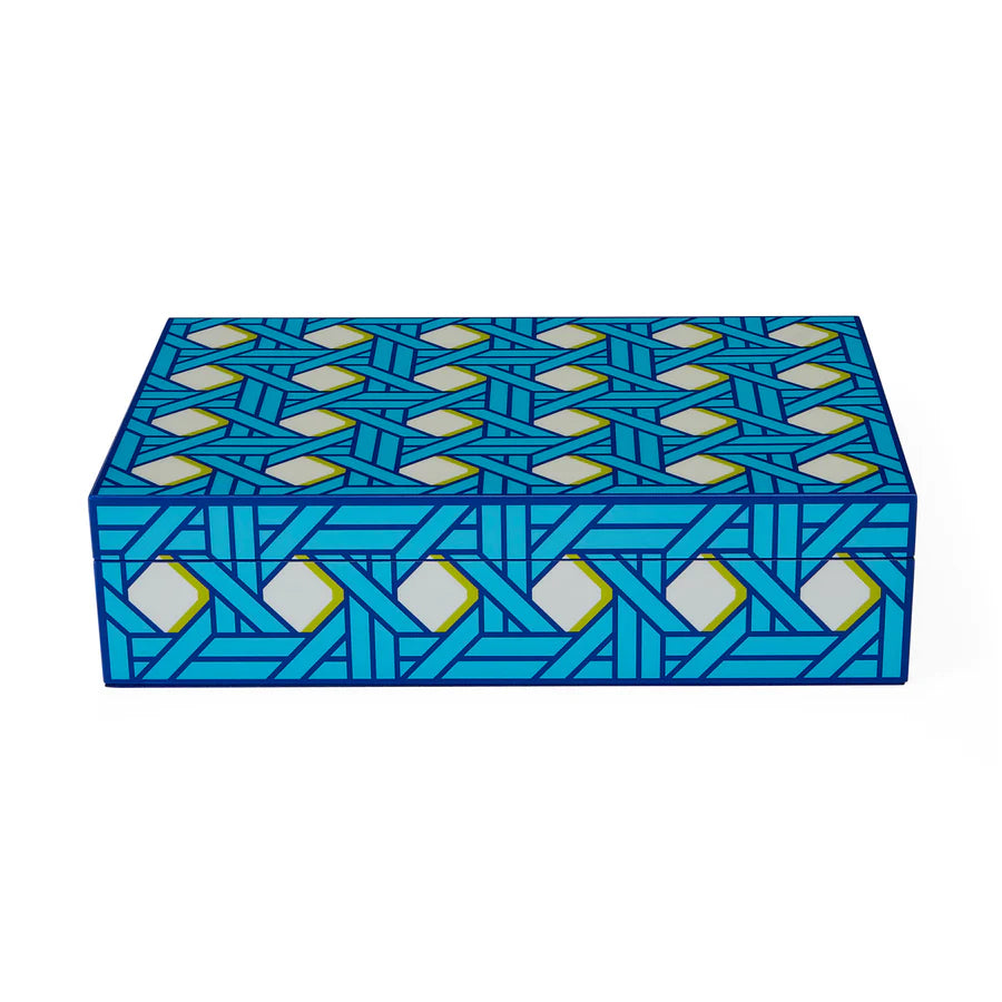 LACQUER BASKETWEAVE BOX - LARGE – Kitson LA