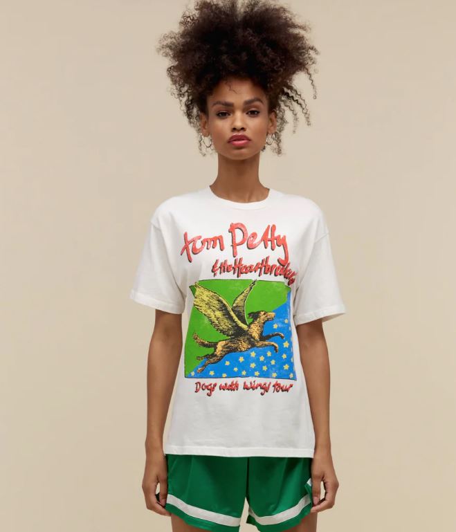 TOM PETTY DOGS WITH WINGS WEEKEND TEE – Kitson LA