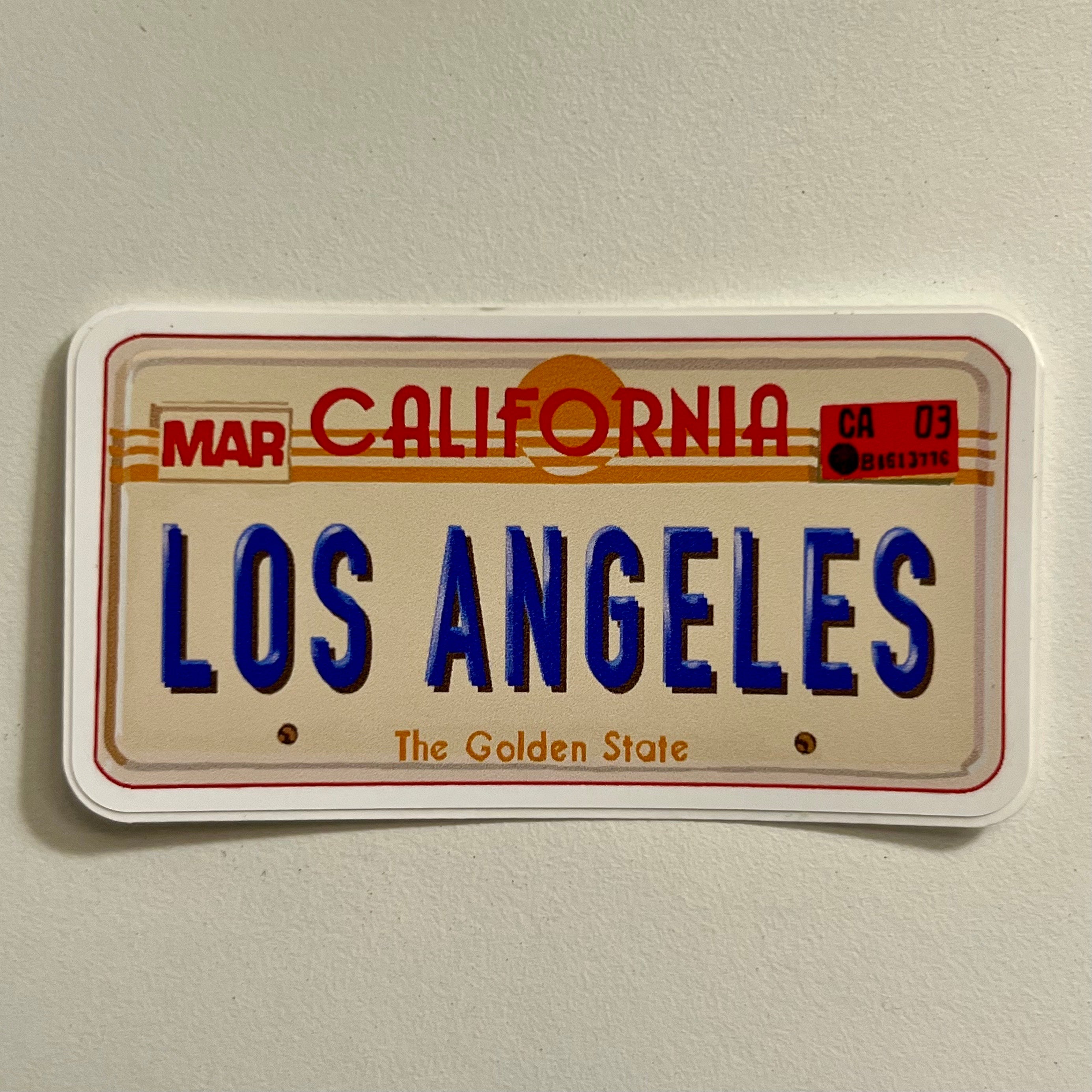 LA CA LICENSE STICKER – Kitson LA