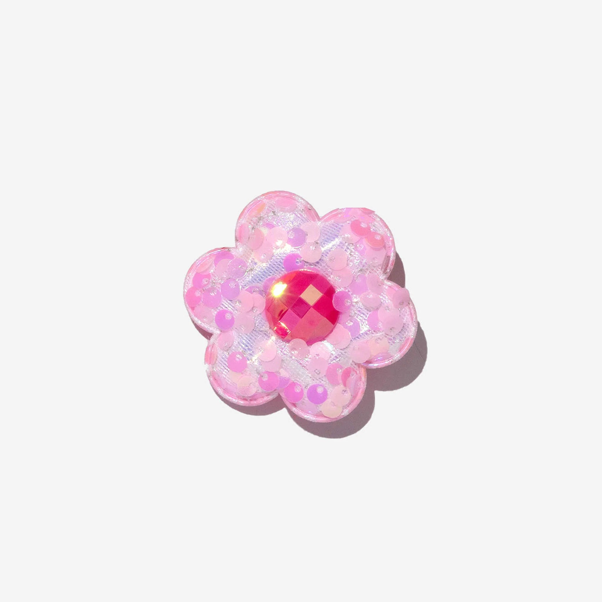 GIRLS PINK SEQUIN FLOWER CLIP – Kitson LA