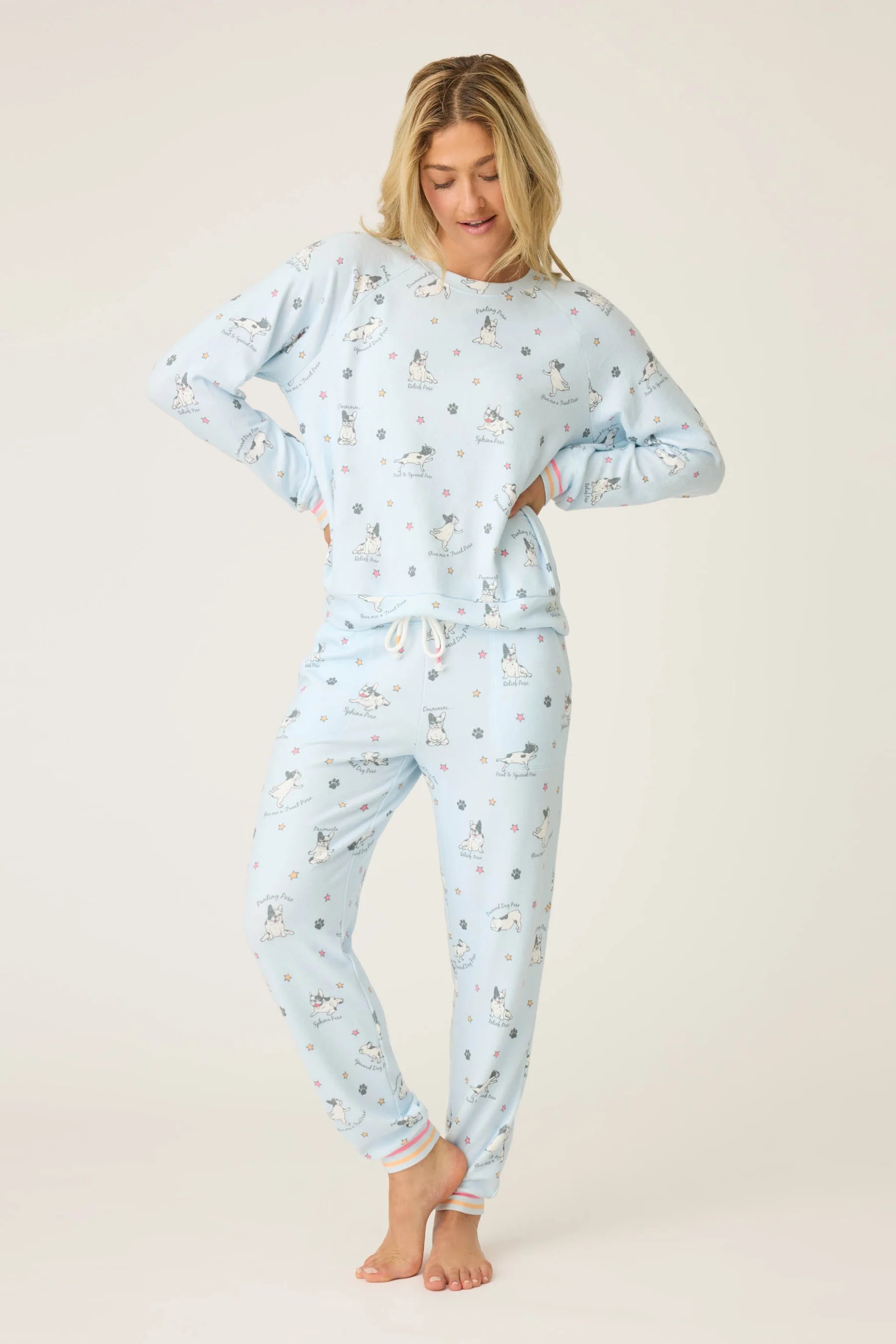 WOMENS PAWS AND BREATH PJ SET – Kitson LA