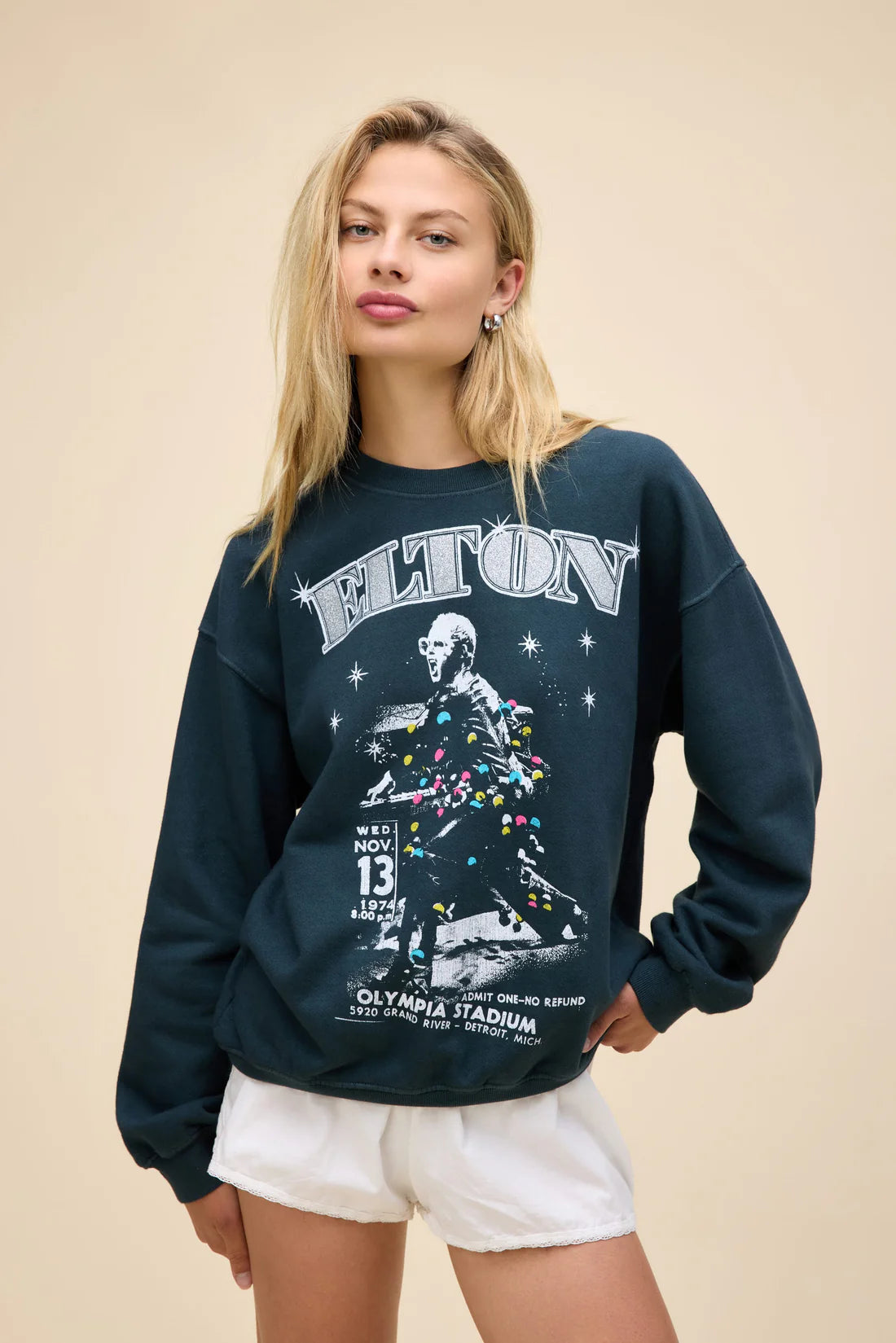 ELTON JOHN OLYMPIA STADIUM BF CREWNECK – Kitson LA