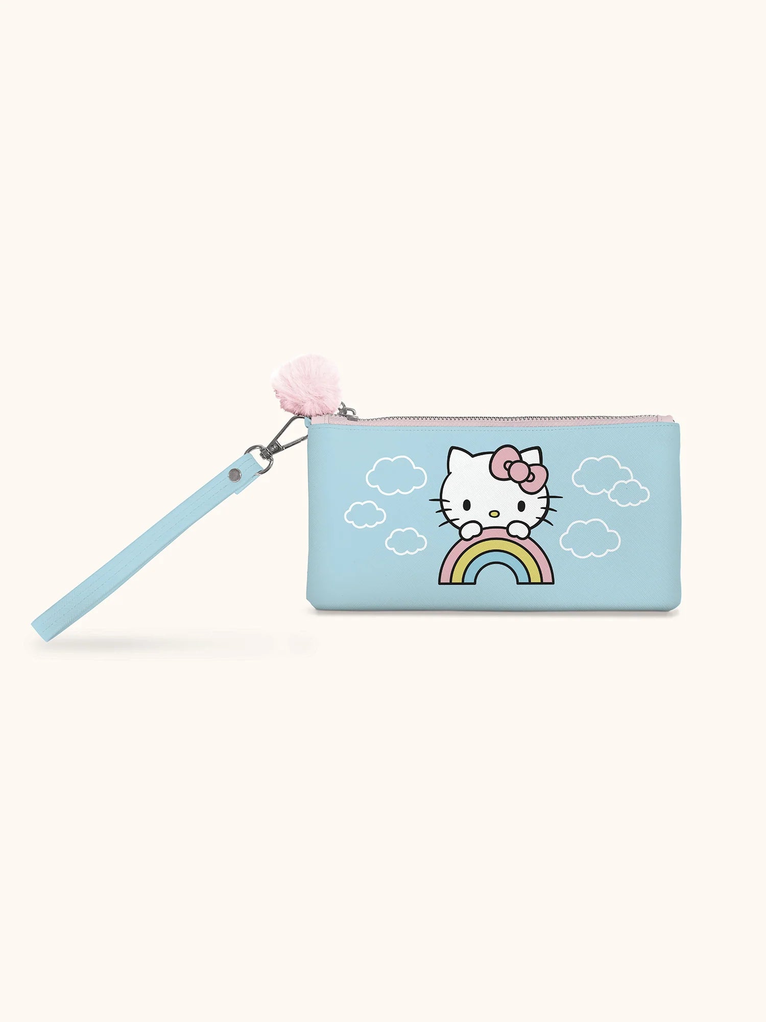 HELLO KITTY RAINBOW SKIES PENCIL WRIST POUCH – Kitson LA