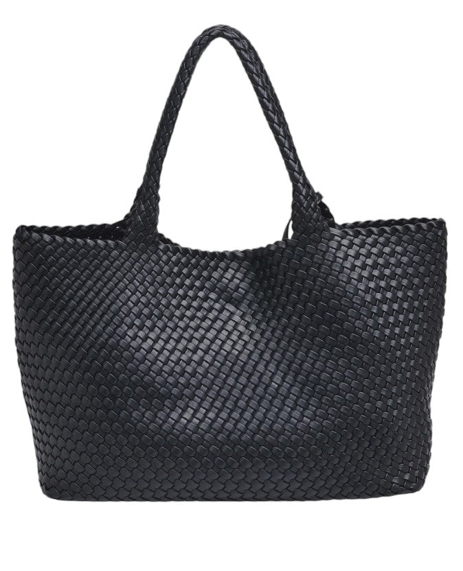 BLACK SOLANA TOTE – Kitson LA