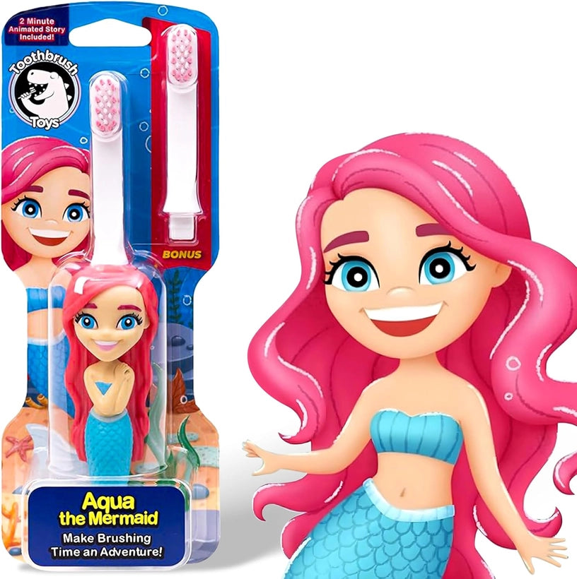 GIRLS AQUA MERMAID SOFT TOOTHBRUSH – Kitson LA