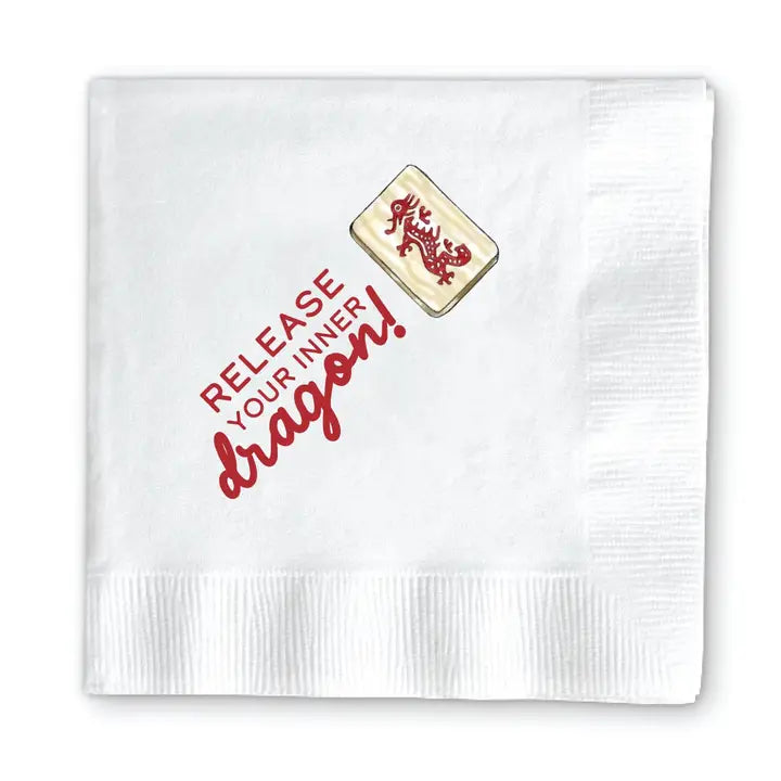 MAHJONG DRAGON NAPKINS – Kitson LA
