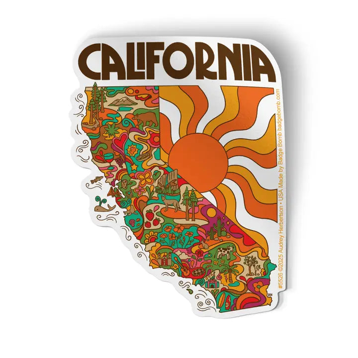 CALIFORNIA STATE STICKER – Kitson LA