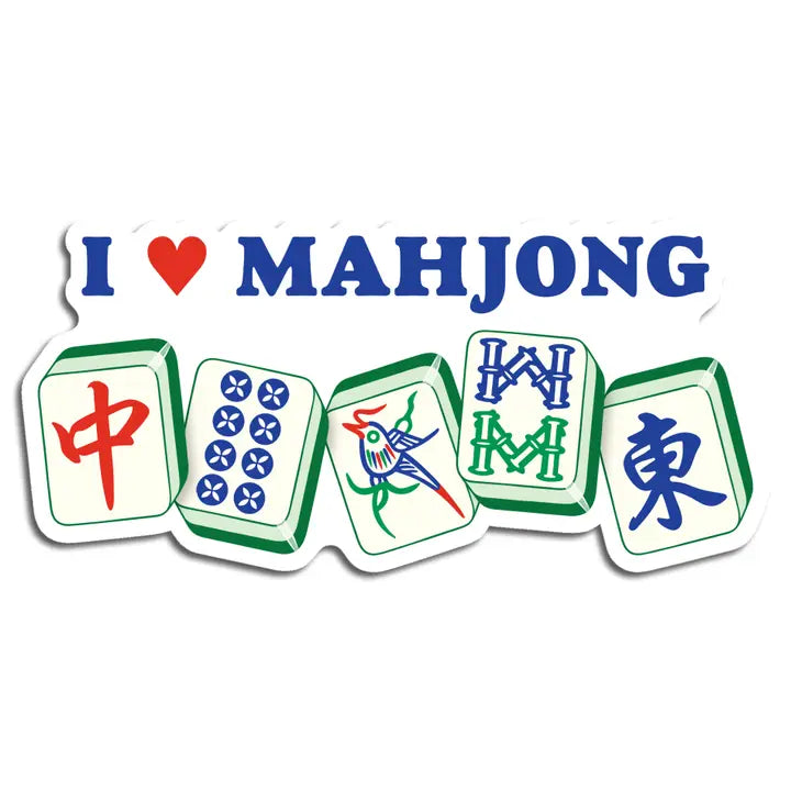 I HEART MAHJONG STICKER – Kitson LA