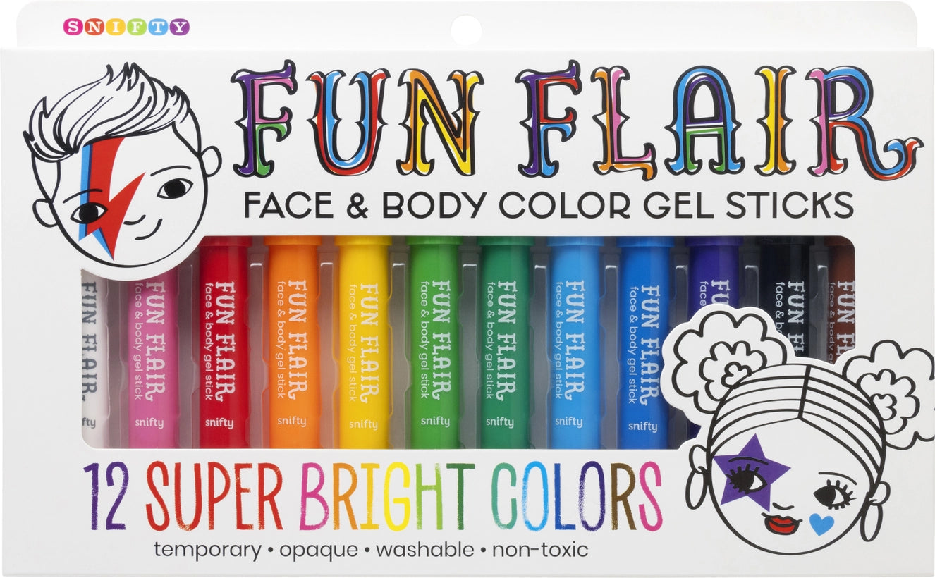 FUN FLAIR FACE AND BODY COLOR GEL STICKS – Kitson LA