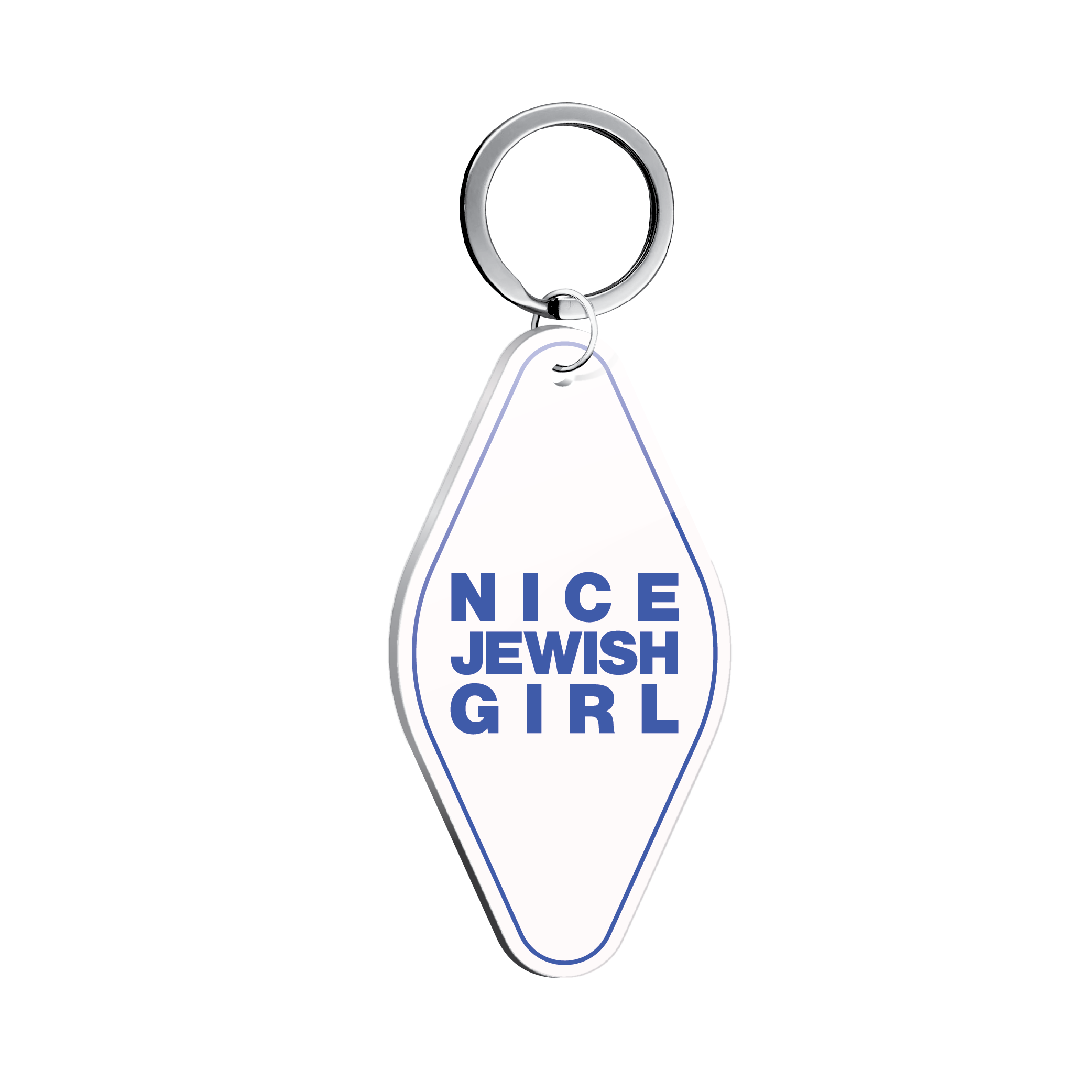NICE JEWISH GIRL KEYCHAIN – Kitson LA