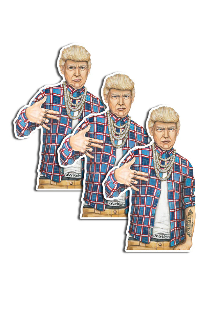 MAGA TRUMP GANGSTER STICKER – Kitson LA