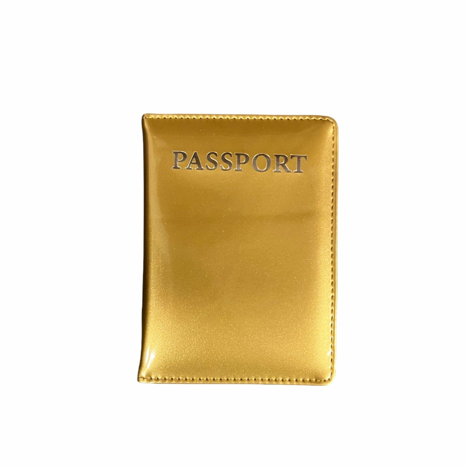 GOLD PATENT PASSPORT WALLET – Kitson LA